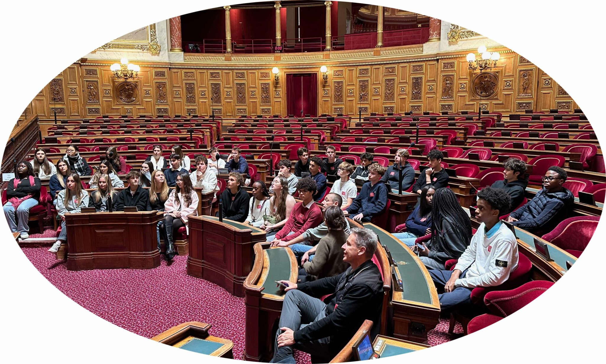 Sénat – Accueil des élèves du Collège du Léman – International School